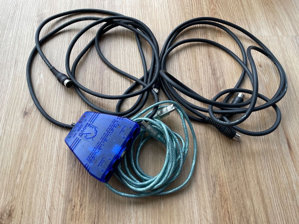 Usb Midi Keyboard Cable MIDI Box Musical Instruments Interface Thru Box ...