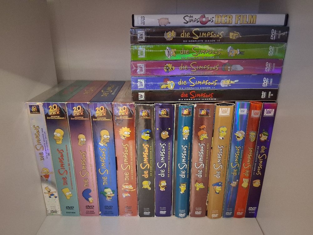 Die Simpsons DVD Boxen, Staffel 1-18 + Die Simpsons der Film (Gebraucht ...