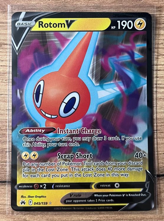 Rotom V 45/159 Pokemon Crown Zenith #3 (Gebraucht) in Andelfingen für ...