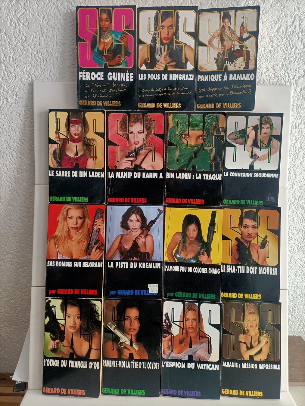 45x SAS Malko Linge / Gérard de Villiers / Plon / Vaugirard (Gebraucht ...