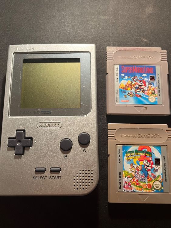 Gameboy Pocket + Mario Land 1 & 2 Silber Nintendo (Gebraucht) in für ...