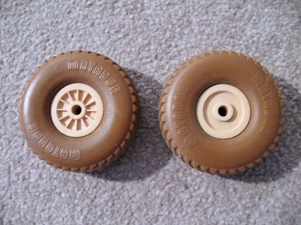 2x Kunststoff Rad Gummi Profil Matador Baukasten 60er Jahre | Kaufen auf Ricardo