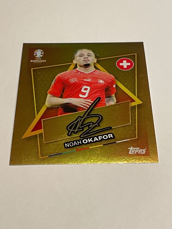 Topps Euro 2024 Noah Okafor SP Gold - Deutsche Edition | Kaufen auf Ricardo