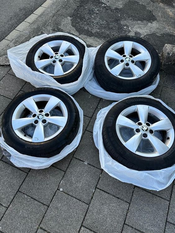 4 Aluräder von Skoda Fabia mit Sommerreifen | Kaufen auf Ricardo