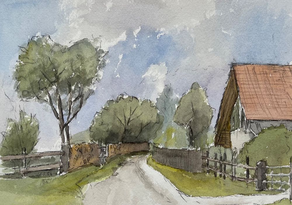 Hans LANZ, Murianx Aquarell | Kaufen auf Ricardo