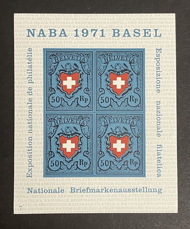 NABA BLOCK BS 1971** (Neu (gemäss Beschreibung)) in Oberwil BL für CHF 2 – mit Lieferung auf ...