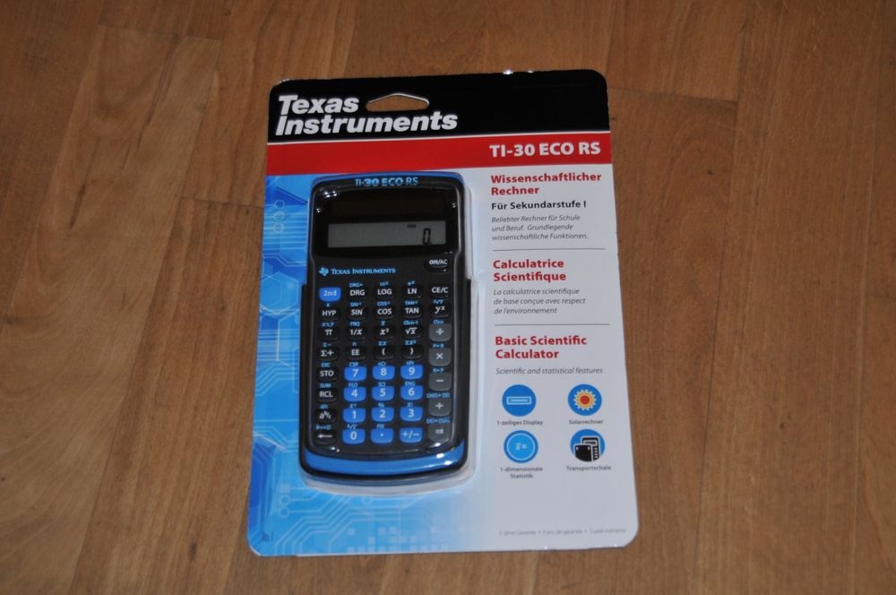 Texas Instruments Taschenrechner - TI-30 ECO RS - NEU (Neu und ...