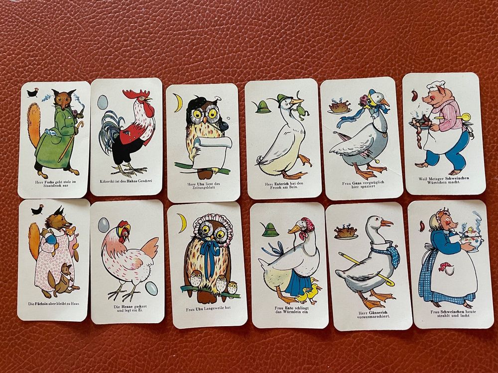 Schwarzer Peter / Karten - Spiel für Kinder / antik / 50iger (Gebraucht ...