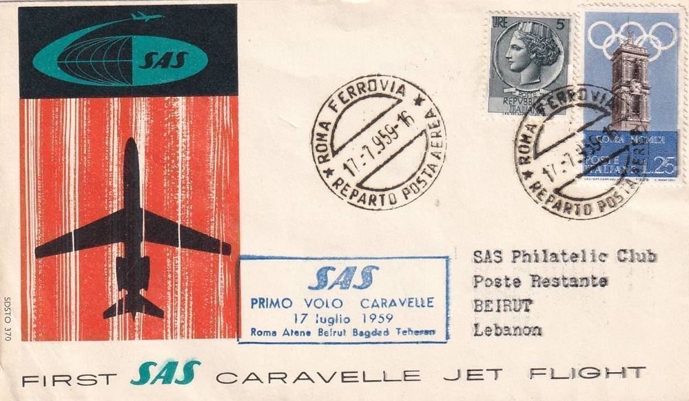 Erstflug SAS Rom - Beirut 1959 (Gebraucht) in Baar für CHF 29 – mit ...