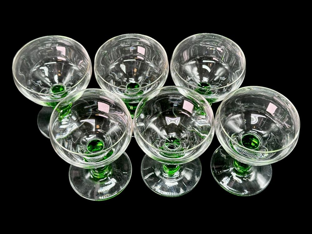 Six verres à vin blanc Art Déco en cristal pieds en ouraline | Kaufen ...