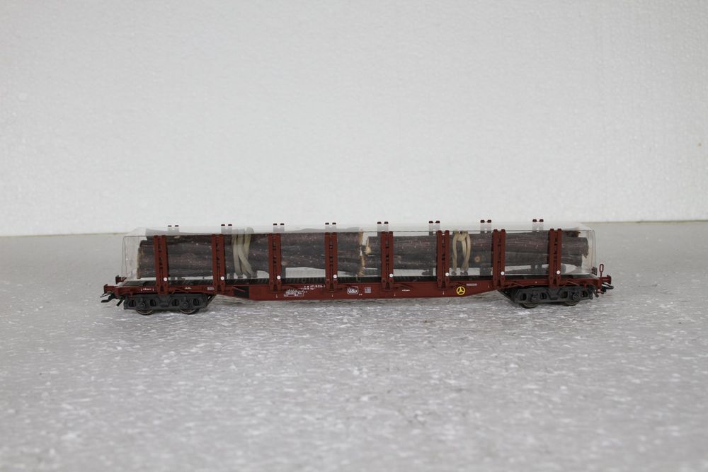 Märklin 47711 DB Rungenwagen Smps 719 mit echtem Holz (Neu (gemäss ...