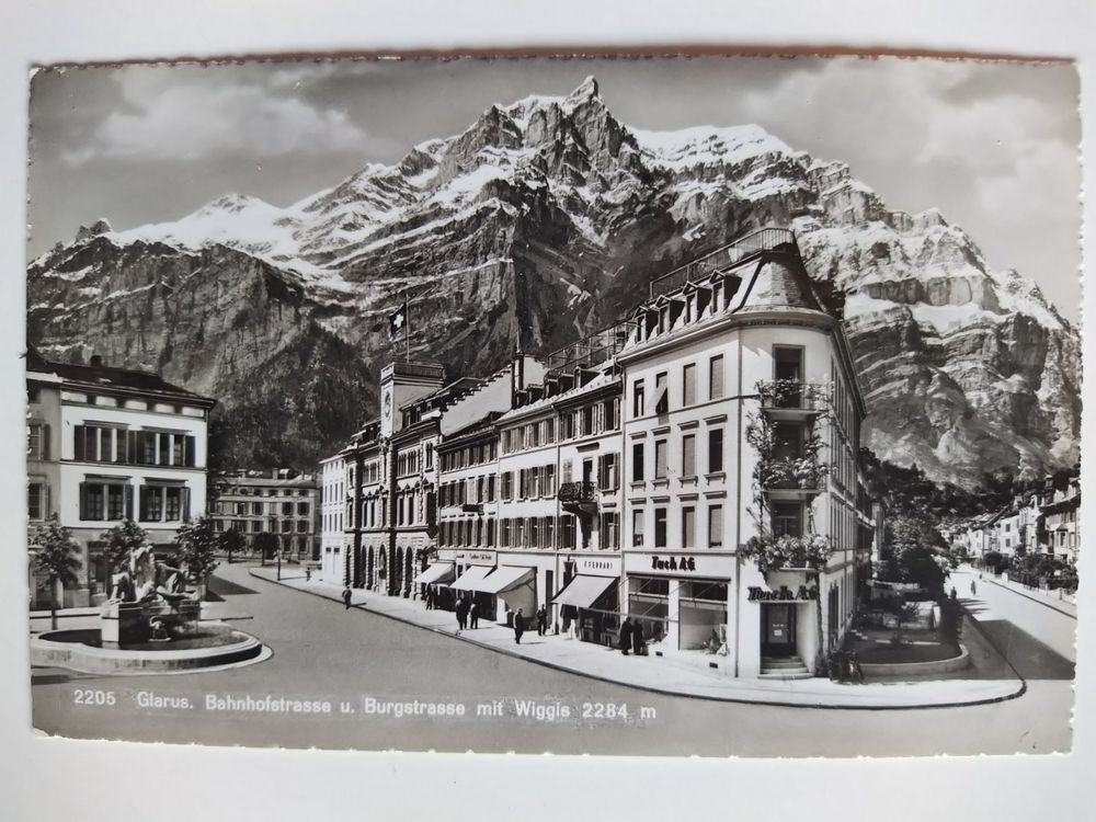Glarus, Bahnhofstrasse, ungelaufen | Kaufen auf Ricardo