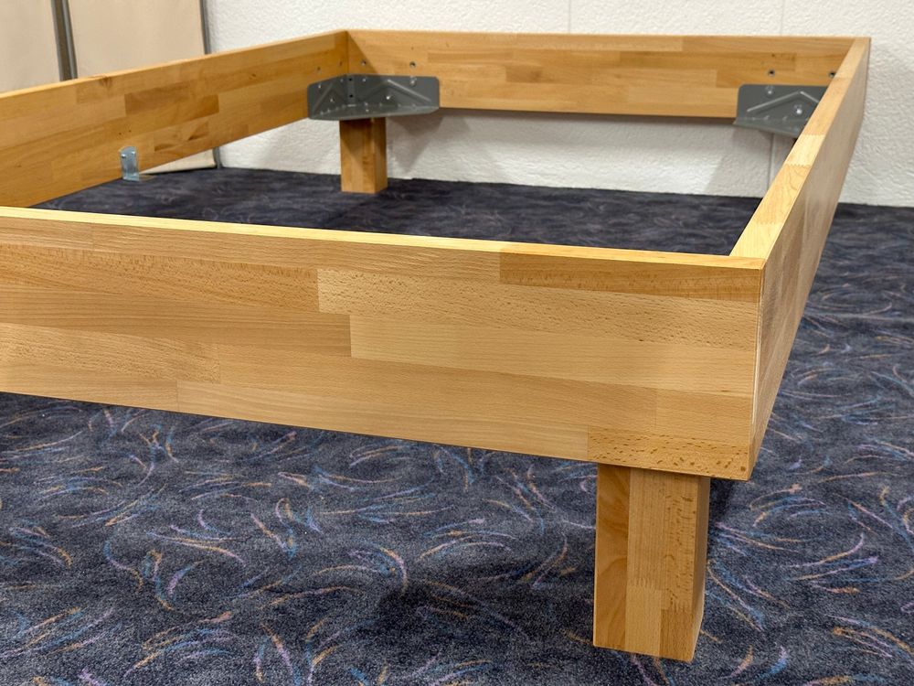 Komplettes Bett SERAINA Buche massiv 120 x 200 cm Matratze | Kaufen auf ...