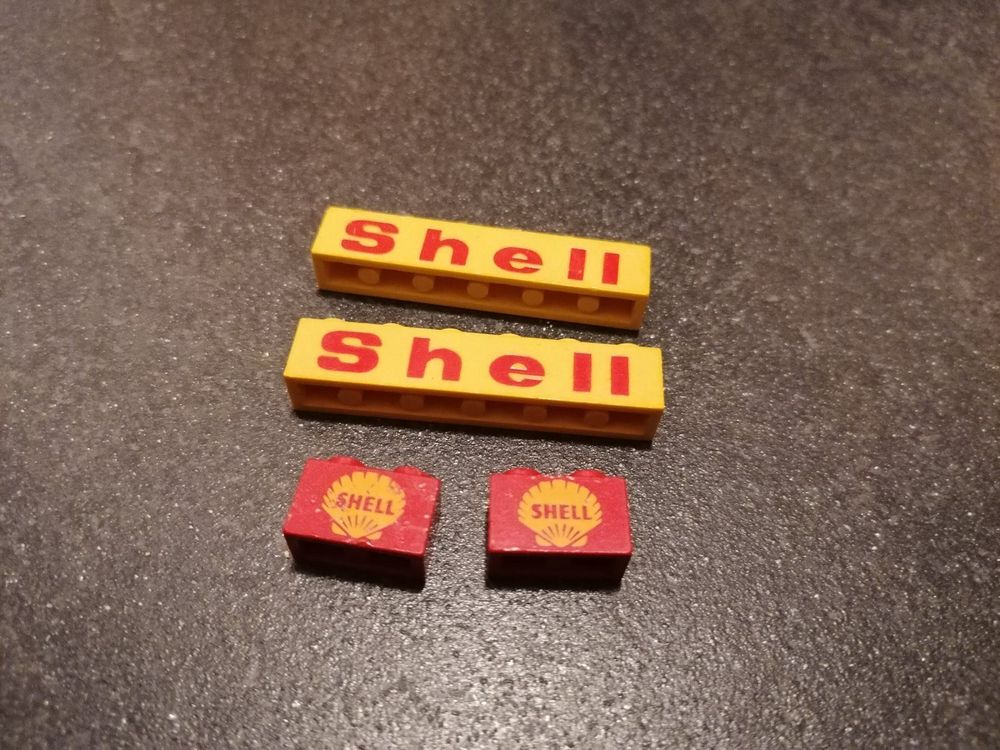 Lego Shell Steine bedruckt, ca. Jg. 1970 (Gebraucht) in Neuendorf für ...