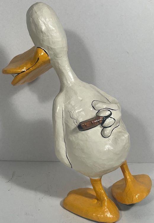 Grosse Vintage Heimliche Ente Pappmaché Skulptur (Gebraucht) in Root ...