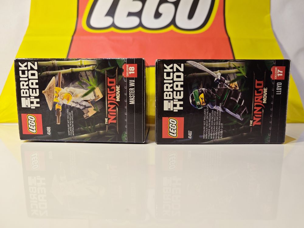 LEGO BrickHeadz Lloyd 41487 & Master Wu 41488 - New (Neu (gemäss ...
