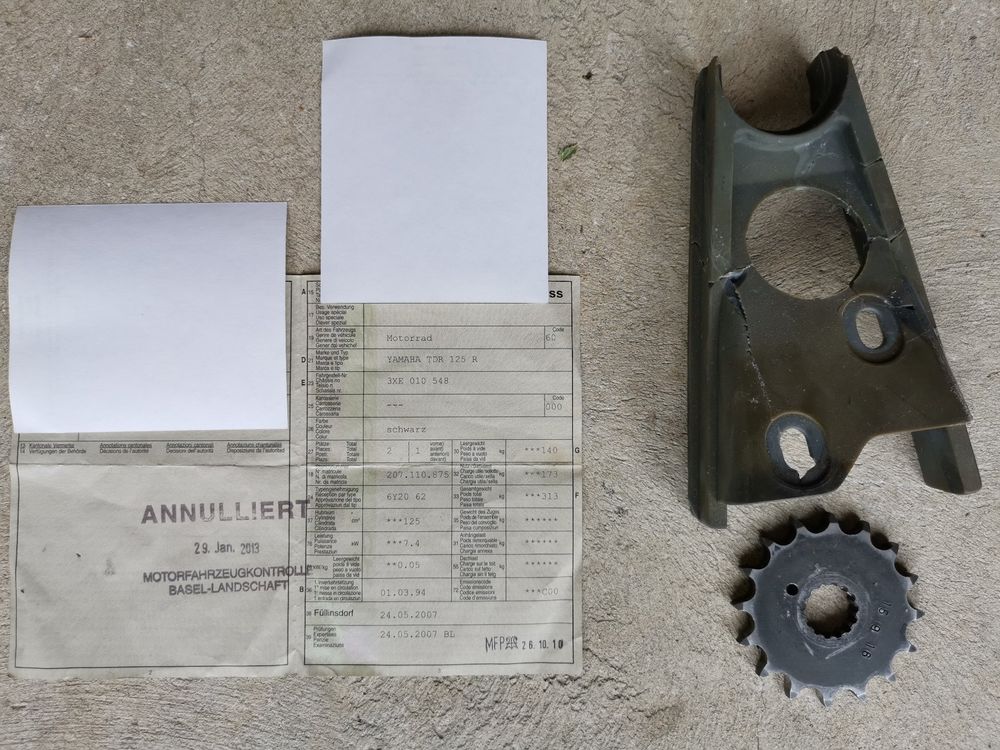 Yamaha TDR 125 R 3XE Belgarda (Defekt) in Wängi für CHF 396 – nur ...