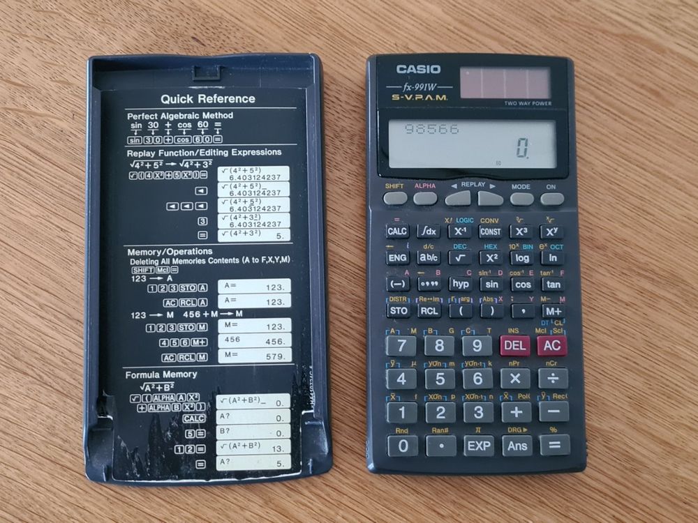 Vintage CASIO fx-991W Scientific Calculator Taschenrechner (Gebraucht ...