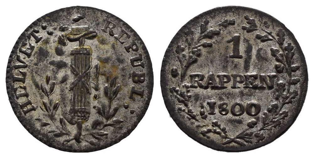 Helvetische Republik Rappen 1800 /2360/ (Gebraucht) in Trimbach für CHF 29 – mit Lieferung auf ...