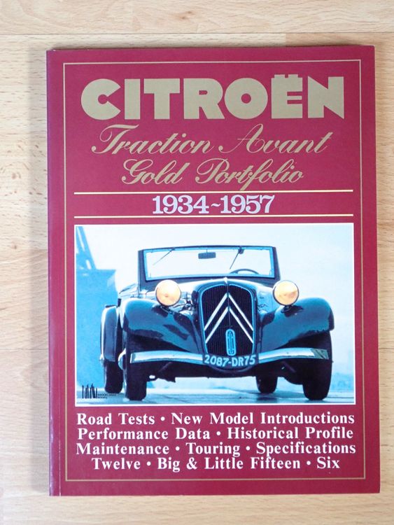 Citroen Traction Avant Gold Portfolio 1934-1957 - Brooklands (Gebraucht ...