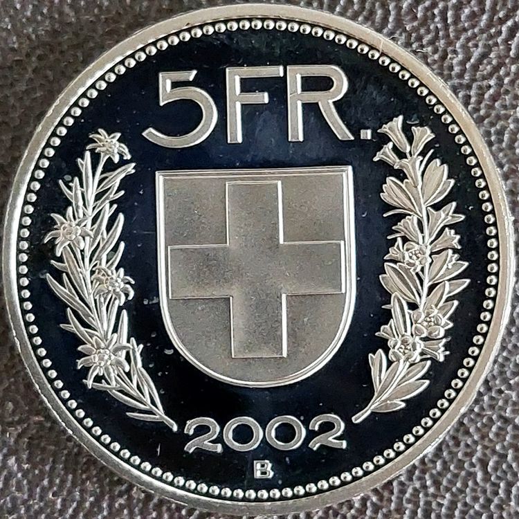 5 Franken 2002 stgl. (aus Münzensatz) | Kaufen auf Ricardo