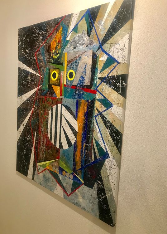 „Picasso Inspired Owl – Originalwerk von Bruno Koller | (Neu (gemäss ...