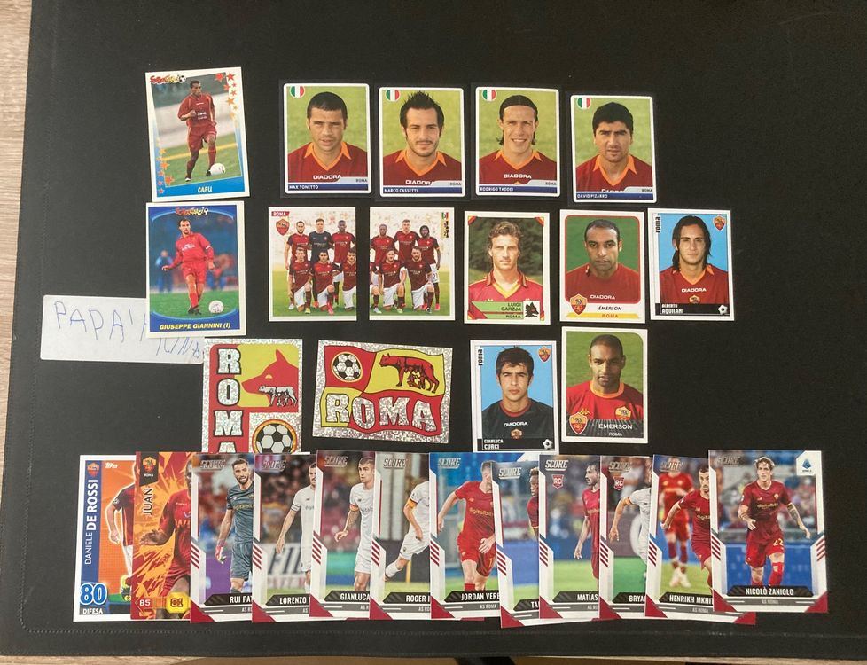 27 Stk AS Roma Stickers und Card Panini Top Zustand (Neu (gemäss ...