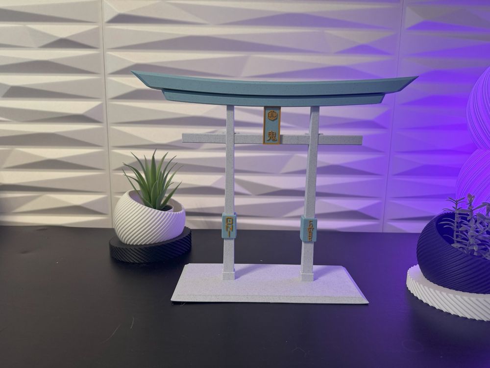 Kopfhörständer ONI, Headset-Ständer Marmoroptik weiss/blau (Neu (gemäss ...