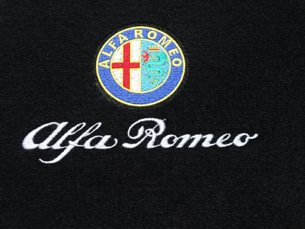 Floor Mats Black For Alfa Romeo Logo | Kaufen auf Ricardo