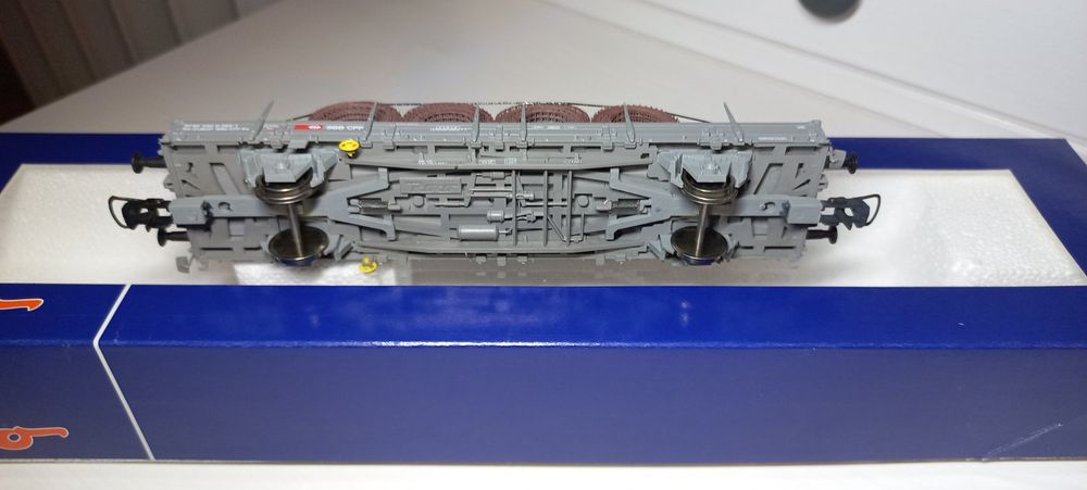 Roco 66490 SBB Ks Rungenwagen mit Stahlgitter, H0 1:87 DC (Neu (gemäss ...