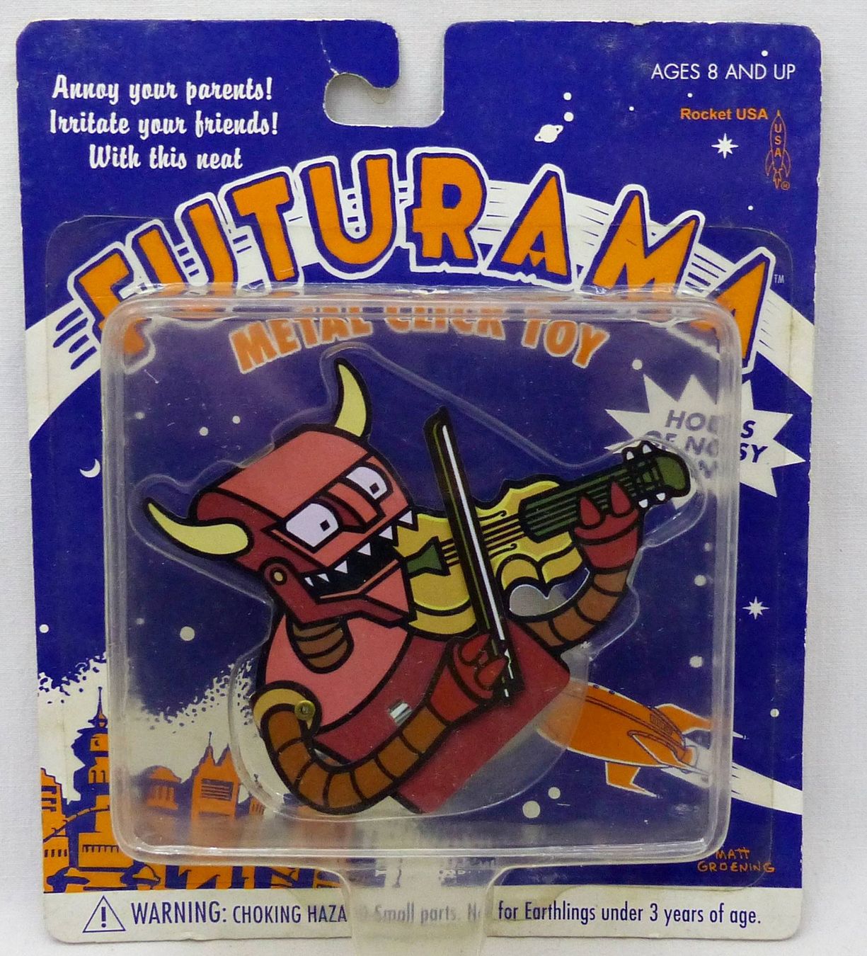 FUTURAMA METAL CLICK TOYS BENDER NIBBLER DEVIL SET 2001 (Neu und ...