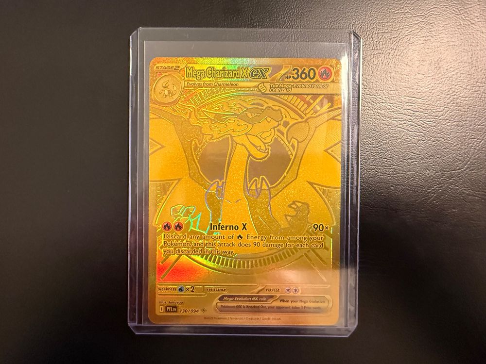 🔥Mega Charizard X ex 130/094 Phantasmal Flames Gold NM/Mint (Neu ...