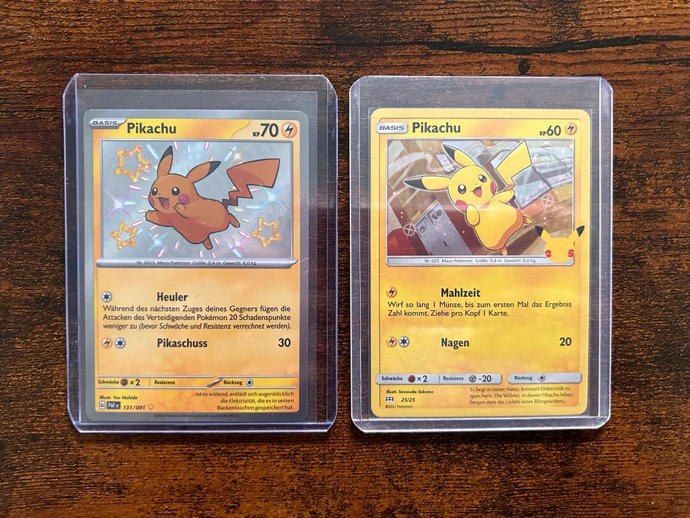 2 Pikachu Holo Karten inkl. Shiny (Gebraucht) in Willerzell für CHF 32 ...