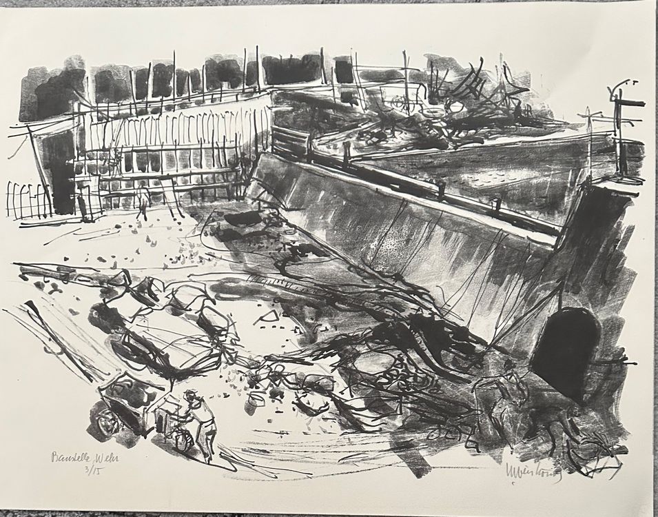 Werner Weiskönig (1907-1982) Litho Handsig (Gebraucht) in Hochdorf für CHF 10 – mit Lieferung ...