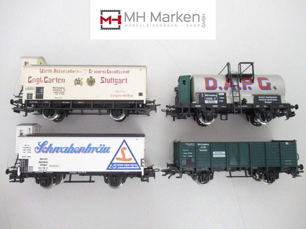 Märklin 4674, 4677, 4680, 4795, DR Güterwagen Württemberg AC (Gebraucht ...