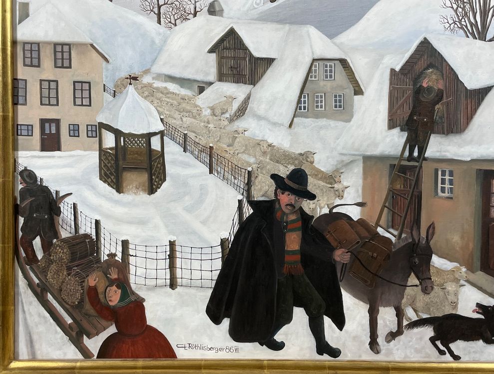 Cuno Röthlisberger (1939-1998) grosses Gemälde | Kaufen auf Ricardo