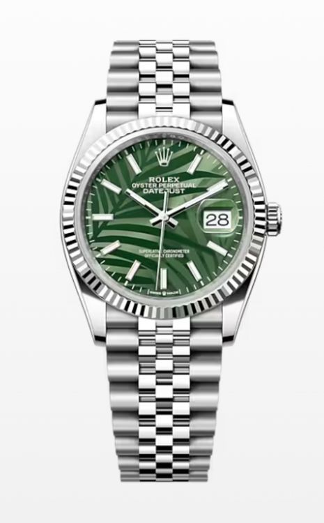 Rolex Datejust 36mm Palmdial Grün 2023 (Neu und originalverpackt) in ...