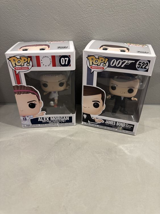 Funko Pop! Figuren Alex Morgan & James Bond | Kaufen auf Ricardo