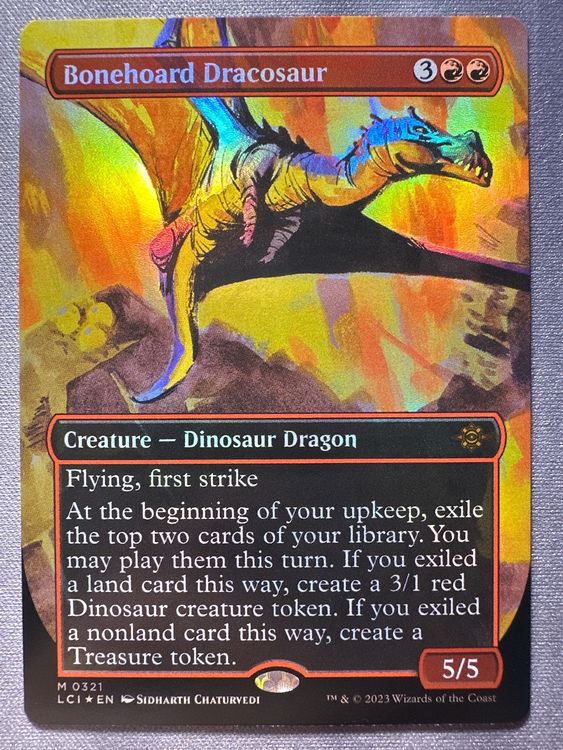 Bonehoard Dracosaur FOIL Variant 0321 Ixalan (Neu (gemäss Beschreibung ...