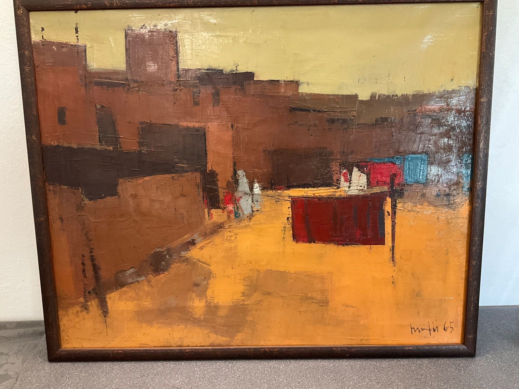 Walter MAFLI (1915-2017) Tableau peinture sur toile signé (D'occasion ...
