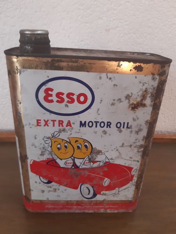 Bidon d'huile Métal 2 Litres - ESSO Extra - Moteur - Vintage | Kaufen ...