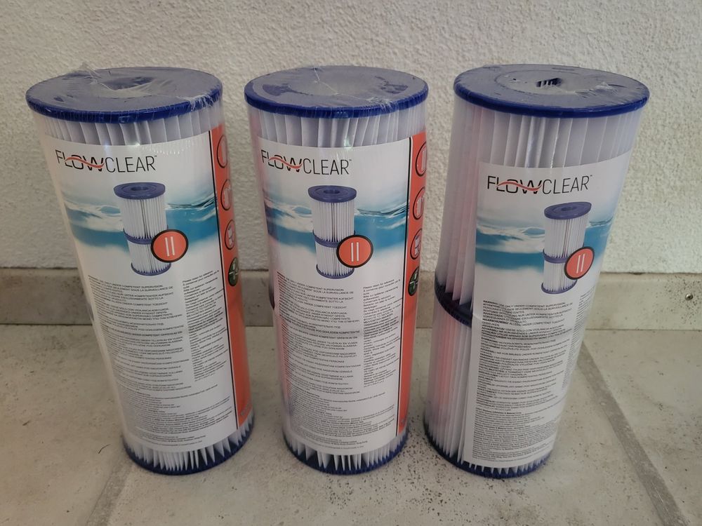 3 Flow Clear II Pakete mit je 2 Filter für Filterpumpen | Kaufen auf ...