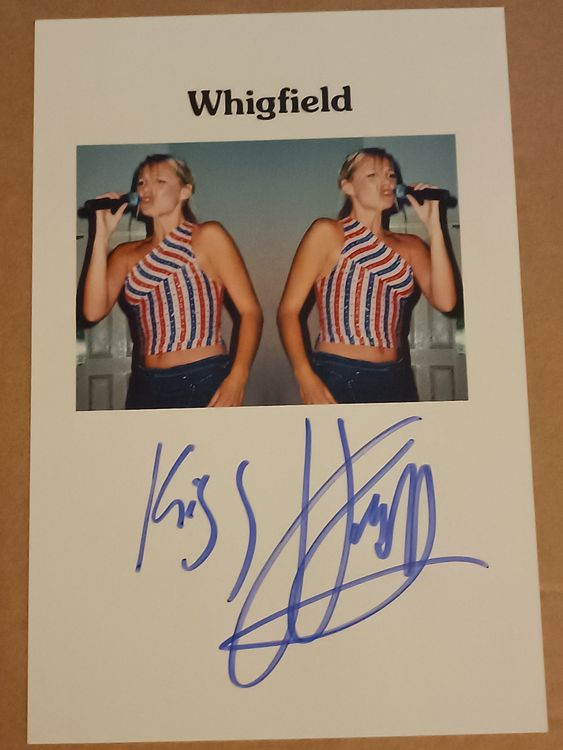 Whigfield - Saturday Night - original Autogramm von 2004 (Gebraucht) in ...