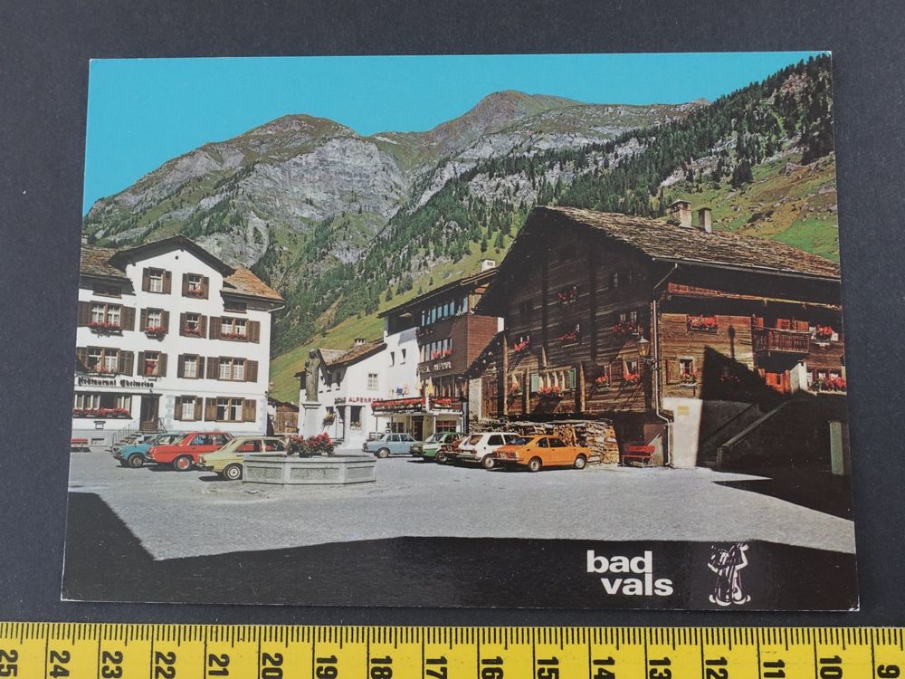 Bad Vals, Dorfplatz, 1984, Oldtimer | Kaufen auf Ricardo
