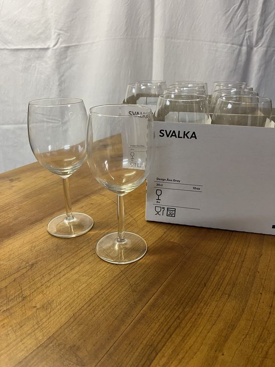 12 IKEA SVALKA Weingläser neu & OVP (Neu (gemäss Beschreibung)) in ...