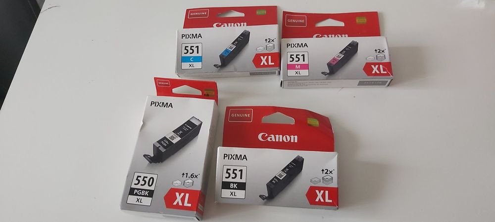 Canon Pixma 551 XL und 550 XL Druckerpatronen neu (Neu und ...