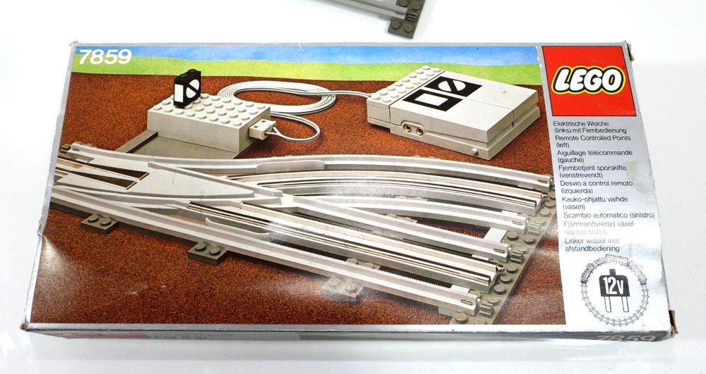 LEGO 12 VOLT EISENBAHN 7859 WEICHE MIT ORIGINAL VERPACKUNG (Gebraucht ...