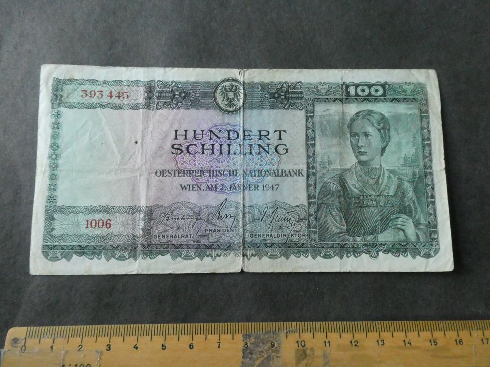 Oesterreich 1947, 100 Schilling | Kaufen auf Ricardo