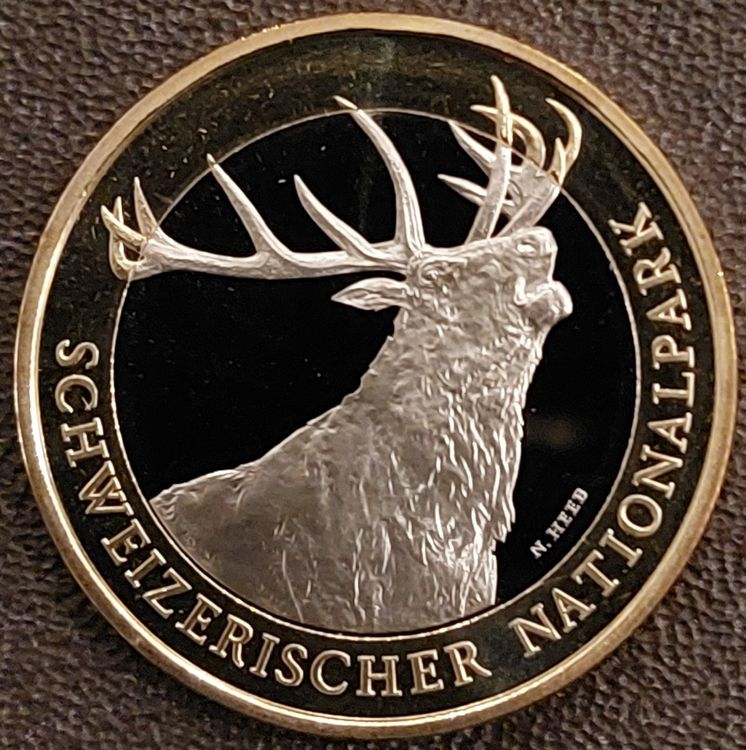 10 Fr. Gedenkmünze 2009 pp Nationalpark / aus Münzsatz (Neu (gemäss Beschreibung)) in Arch für ...