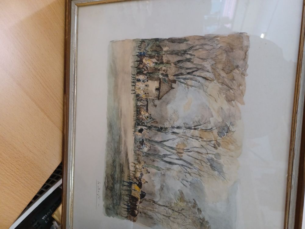 Bild Aquarell signiert (Gebraucht) in Grossdietwil für CHF 50 – nur Abholung auf Ricardo kaufen